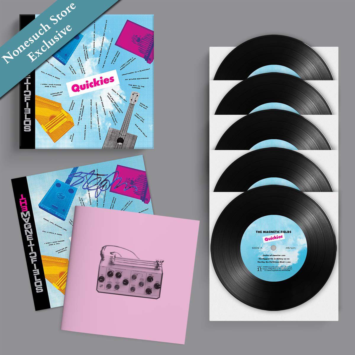 Quickies Vinyl Box Set + MP3 + Print Bundle The Magnetic Fields – Nonesuch
